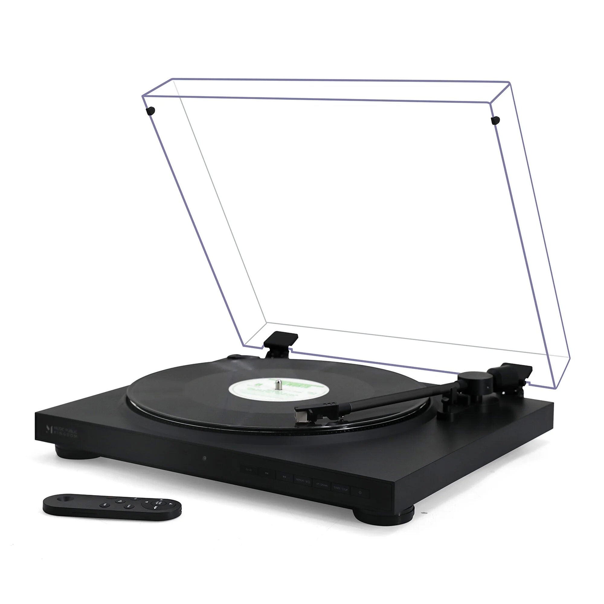 Проигрыватель виниловый Music Public Kingdom TT44ATA с пультом, черный
