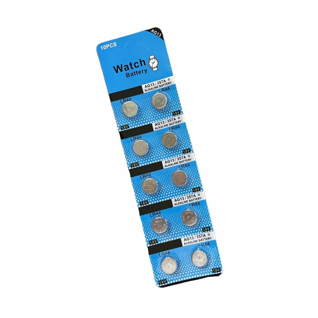 10 шт, батарея lr44 кнопка батарея AG13 часы лазерная указка термометр