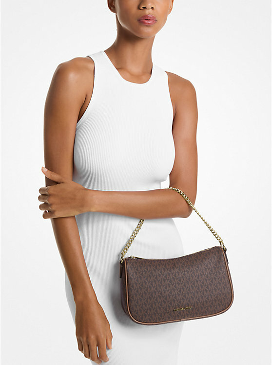 Сумка кросс-боди Michael Kors Outlet Carmela Medium Signature Logo Convertible Crossbody Bag