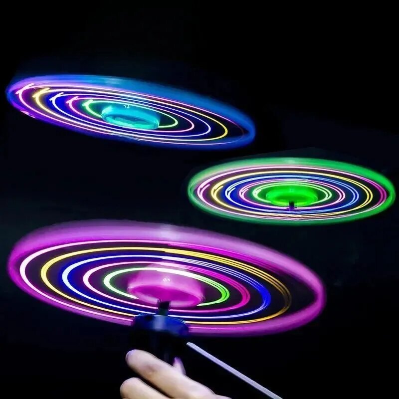 Цветная светящаяся портативная летающая тарелка