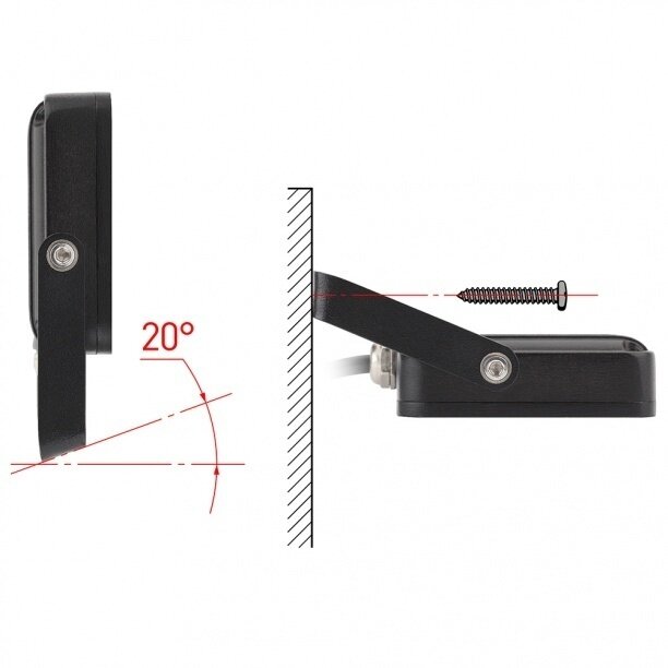 Прожектор светодиодный 20 Вт теплый 2700 К IP65 Эра