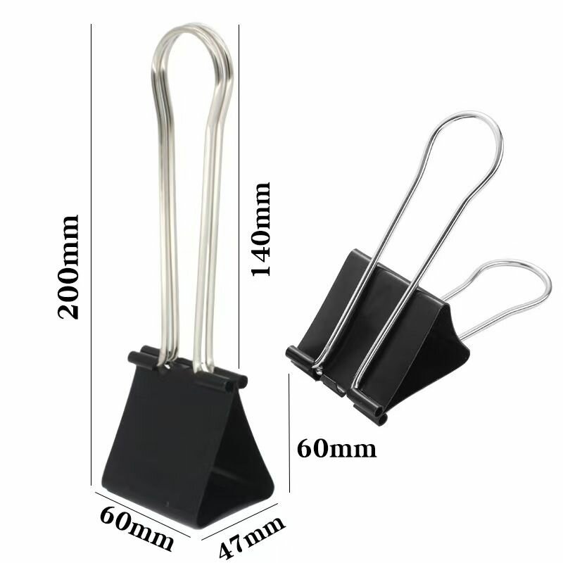 Зажим для бумаги 60 мм, 10 шт.