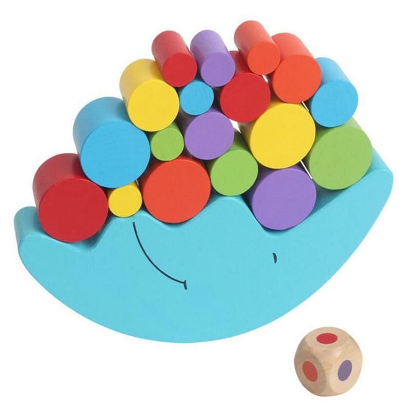 Дети дерево образование игрушка луна баланс строительный блок игрушка родитель ребенок раннее образование баланс обучение блок игра домино (()