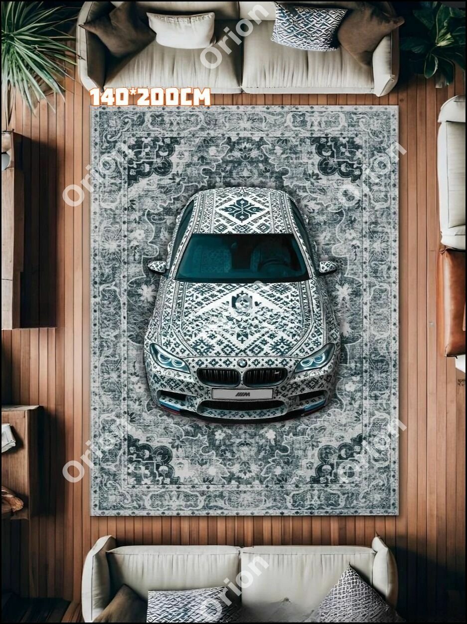 Автомобильные принты Роскошь и скорость на эксклюзивном персидском ковре