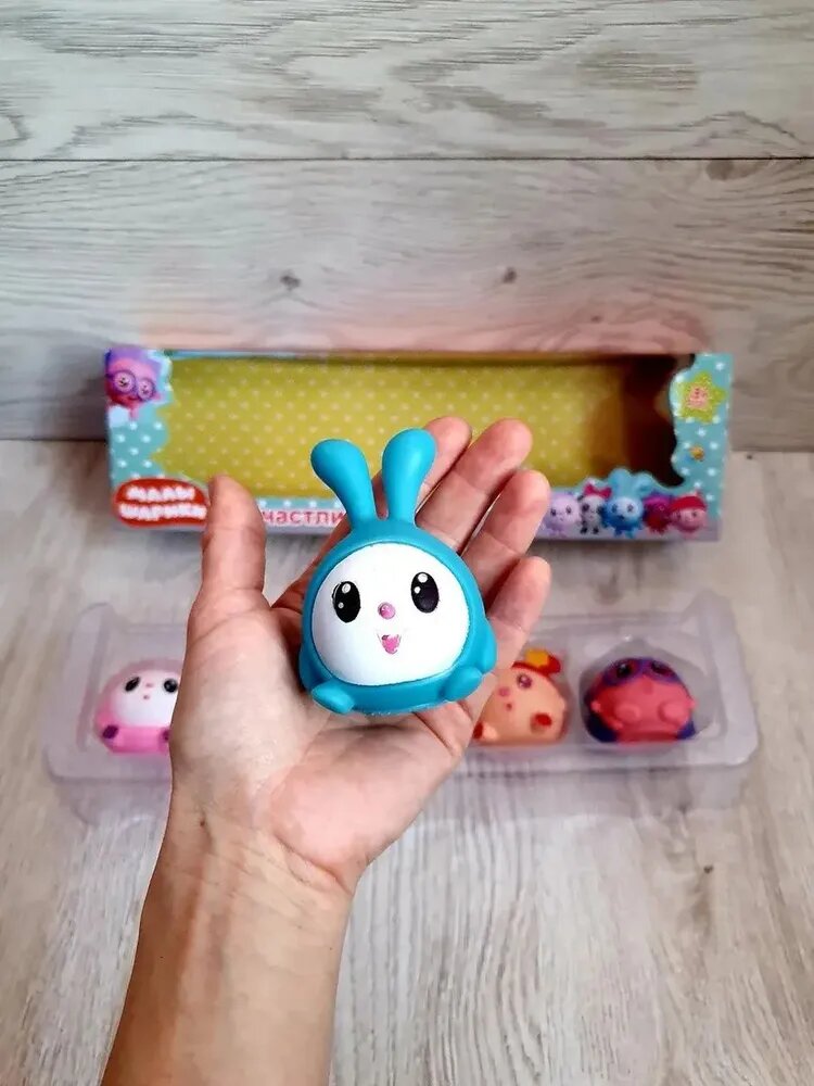 Игрушка для ванной Малышарики набор резиновых фигурок 5 шт для купания малыша от 3 лет — фото 1