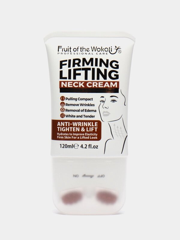 Крем для шеи и зоны декольте, с массажными роликами, с коллагеном, 120 мл