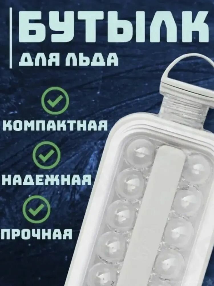 Форма для льда "Бутылка Для Приготовления Круглого Льда", 17 яч, 1 шт