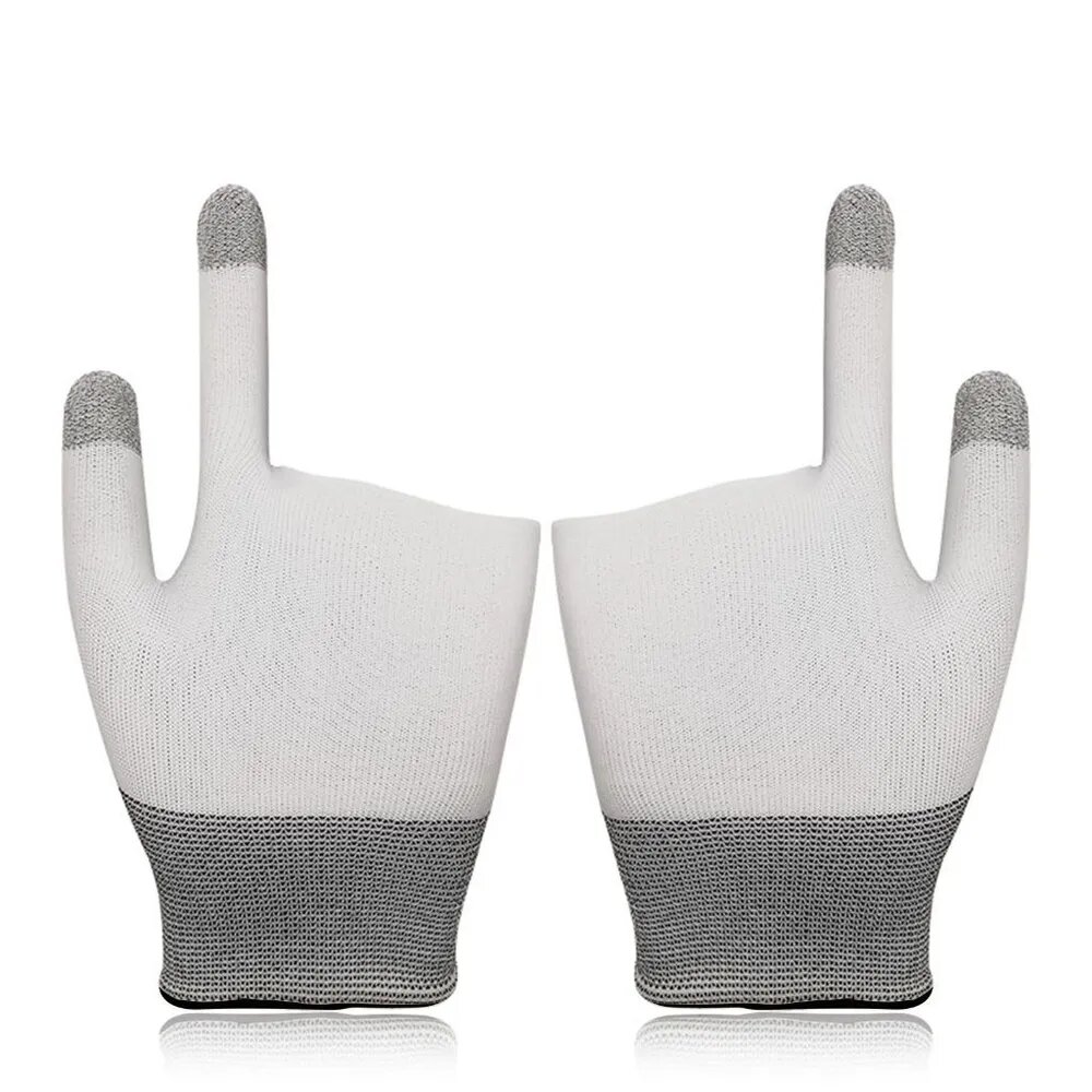 Бесшовные перчатки для мобильных игр с двумя напальчниками, защищающие от пота