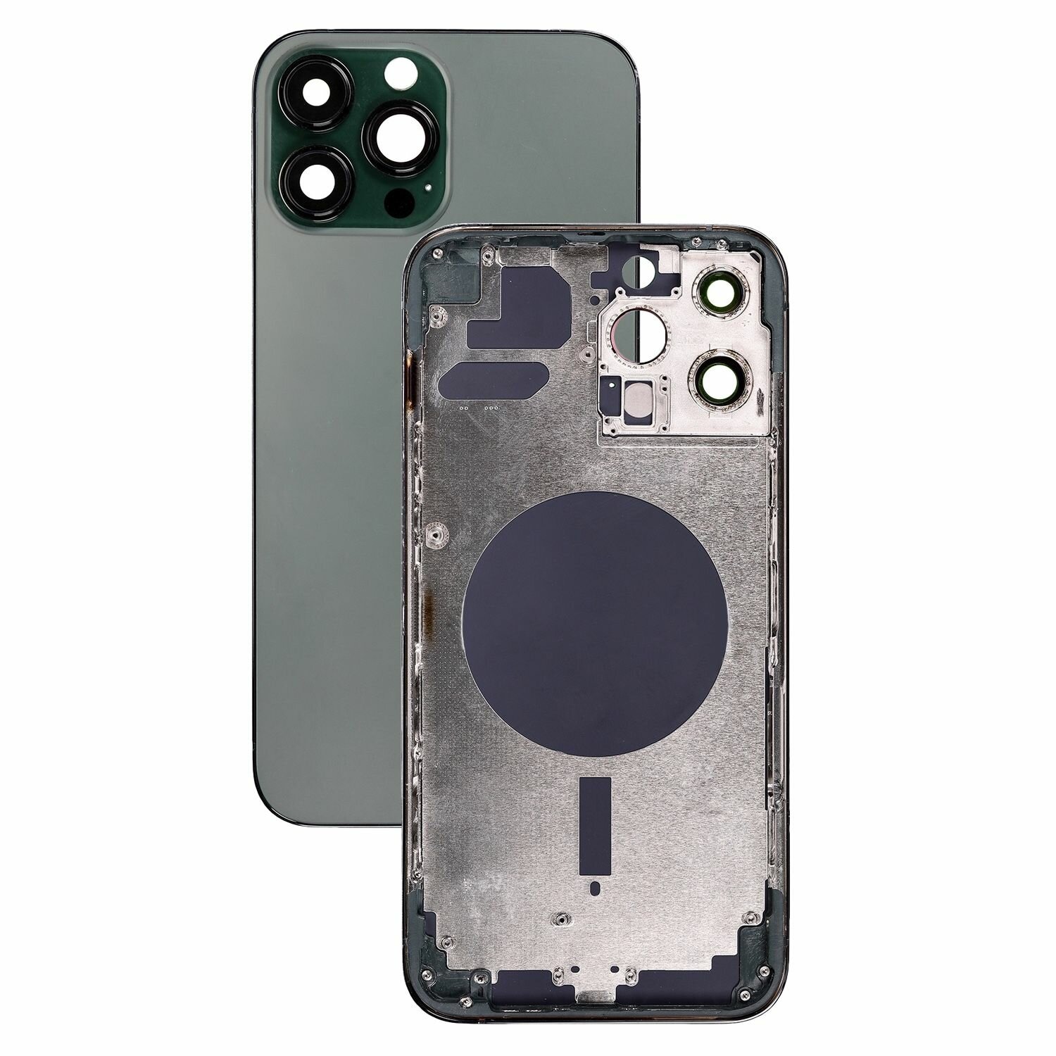 Корпус в сборе с задней панелью (крышкой) iPhone 13 Pro Max A2484 (Alpine Green) US (OEM)