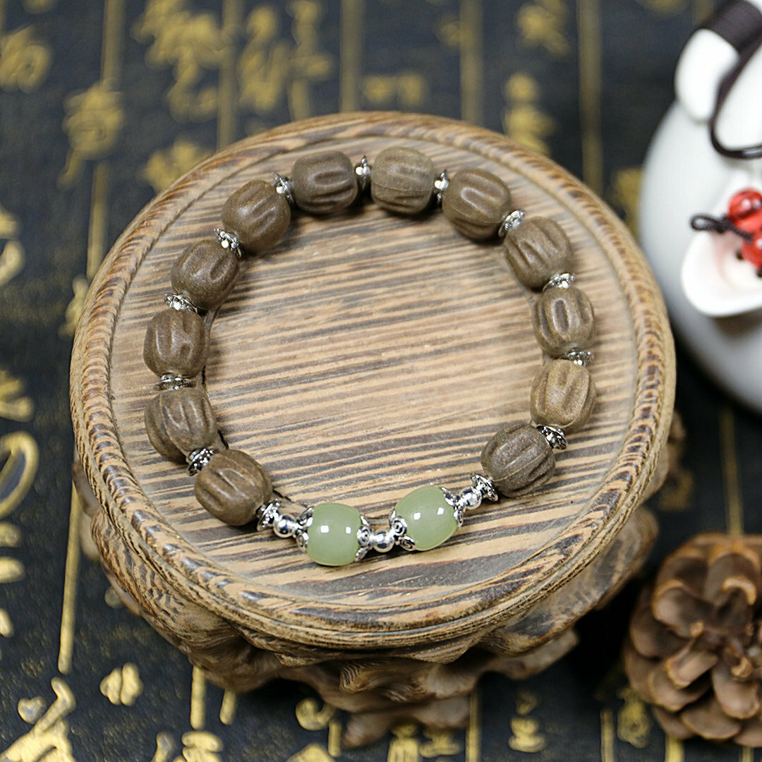 Браслет из ароматических бусин гусиного груша своими руками, китайский травяной браслет, культурная игра, ароматические бусины гусиного груша, ручная работа, DIY ювелирные изделия