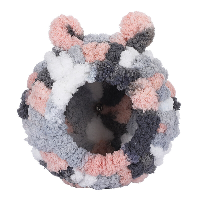 Круглое гнездо для попугая, теплое птичье гнездо для осени и зимы, хлопковое гнездо для сахарного поссума и хомяка, убежище для маленького попугая, гнездо для неразлучников.