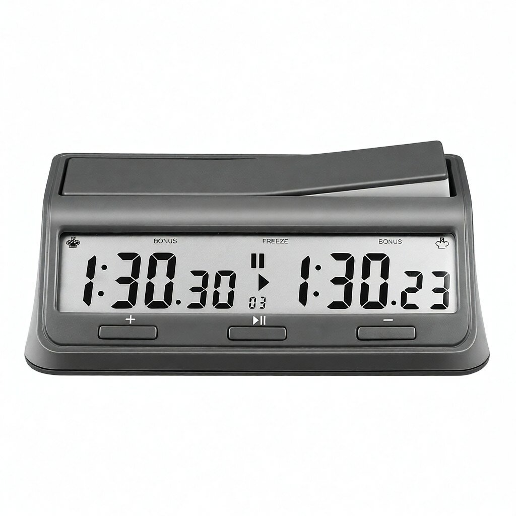 Часы для шахмат LEAP Digital Timer Professional для настольных игр с 37 предустановленными программами обратный отсчет инкрементная задержка Byo-yomi ограниченные ходы функция ограничения времени Материал ABS Размер 142*83*42мм Вес 163г Пакет вес 297г