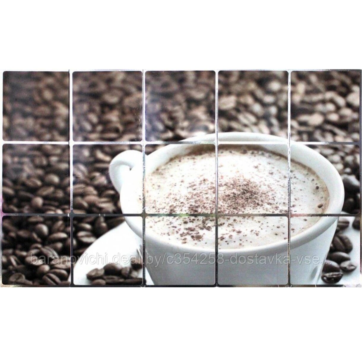 Экран защитный Bradex "Кофейный", кухонный, влагостойкий, 2 шт