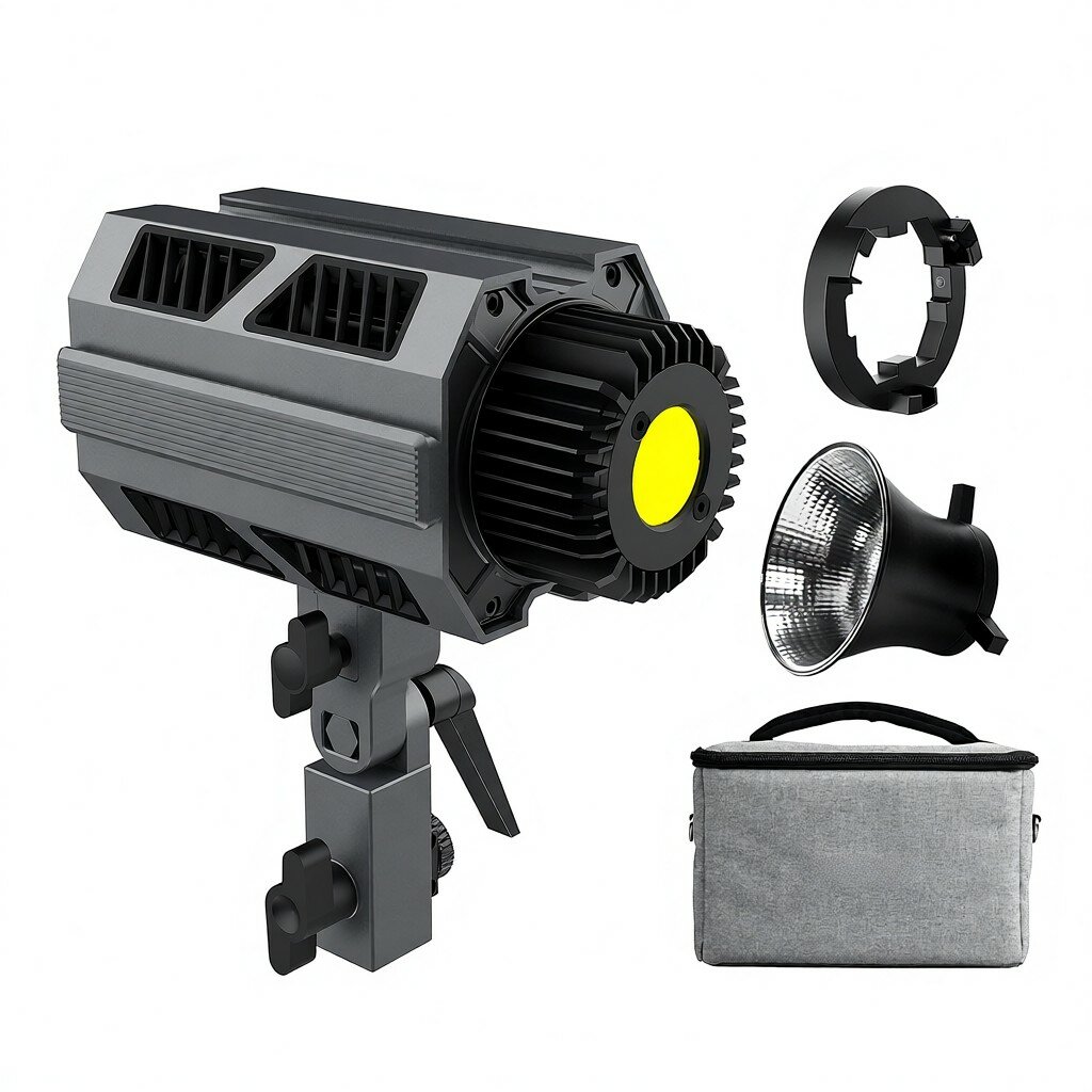 COLBOR CL100X Студийный свет COB для фотографии 110W Двухцветный LED свет для видео 2700K-6500K CRI97+ Регулируемый 10 Эффектов освещения Управление через приложение с адаптером Bowens Reflector Сумка для влога и прямой трансляции