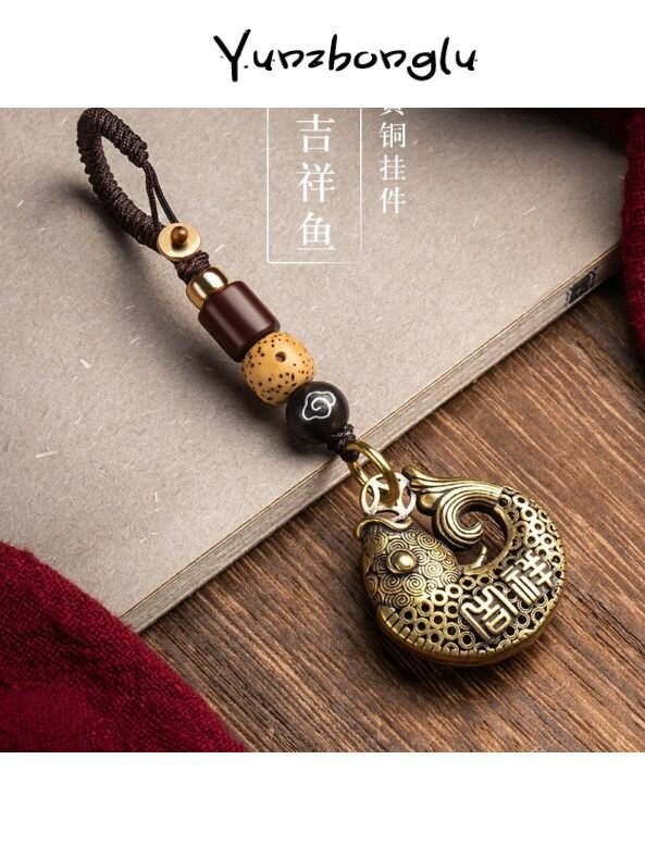 Yunzhonglu Статуя карпа, медная скульптура, настольный декоративный предмет, Посвященные руны