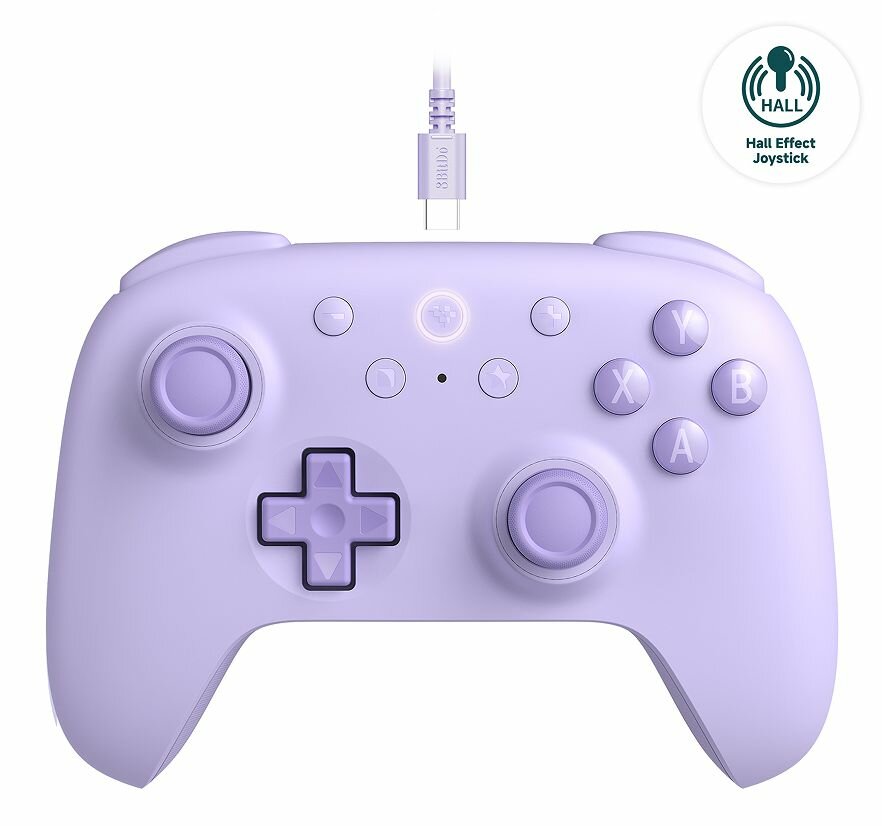 8BitDo Новый проводной игровой контроллер Ultimate 2C и триггеры для ПК, Windows 10, 11, Raspberry Pi с джойстиками с эффектом Холла геймпад с джойстиками Холла проводной геймпад