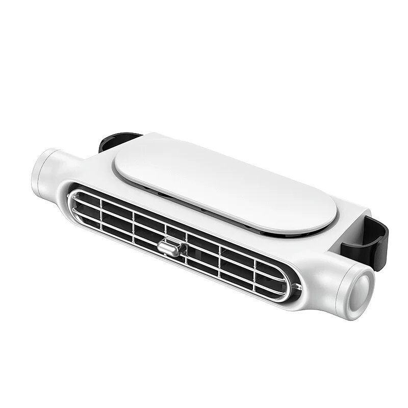 USB-вентилятор для заднего сиденья автомобиля Plug-in - CF03, Белый, Регулируемая скорость, Компактный для транспортных