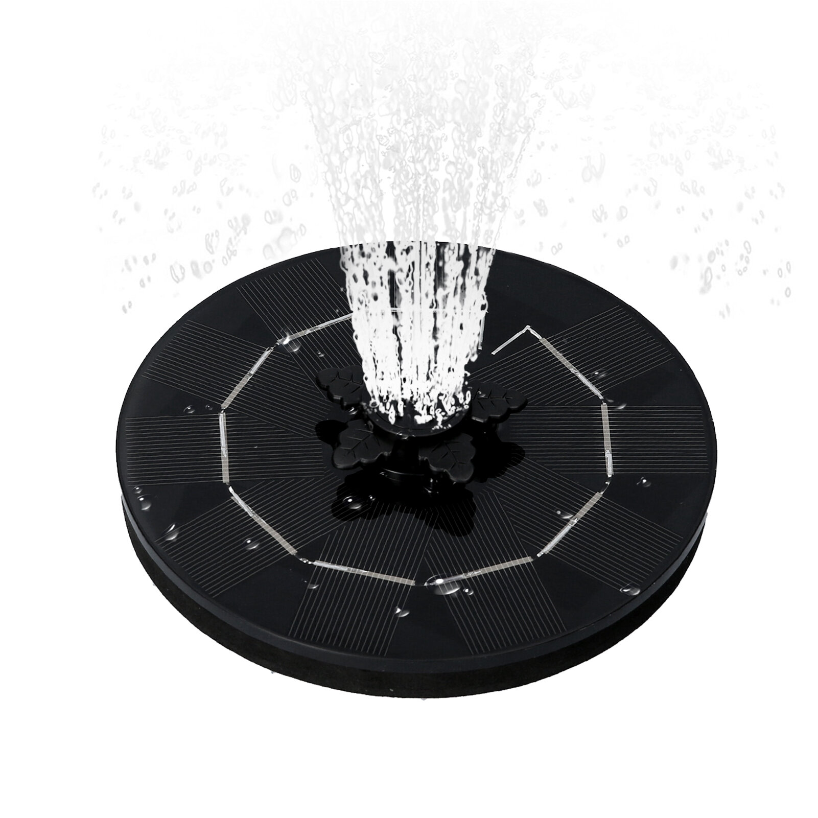 5V 3W Солнечный фонтан с 3 режимами распыления Цветочная насадка Солнечная ванна для птиц Плавающие фонтаны Напольный уличный фонтан Бесщеточный водяной насос для бассейна пруда сада патио