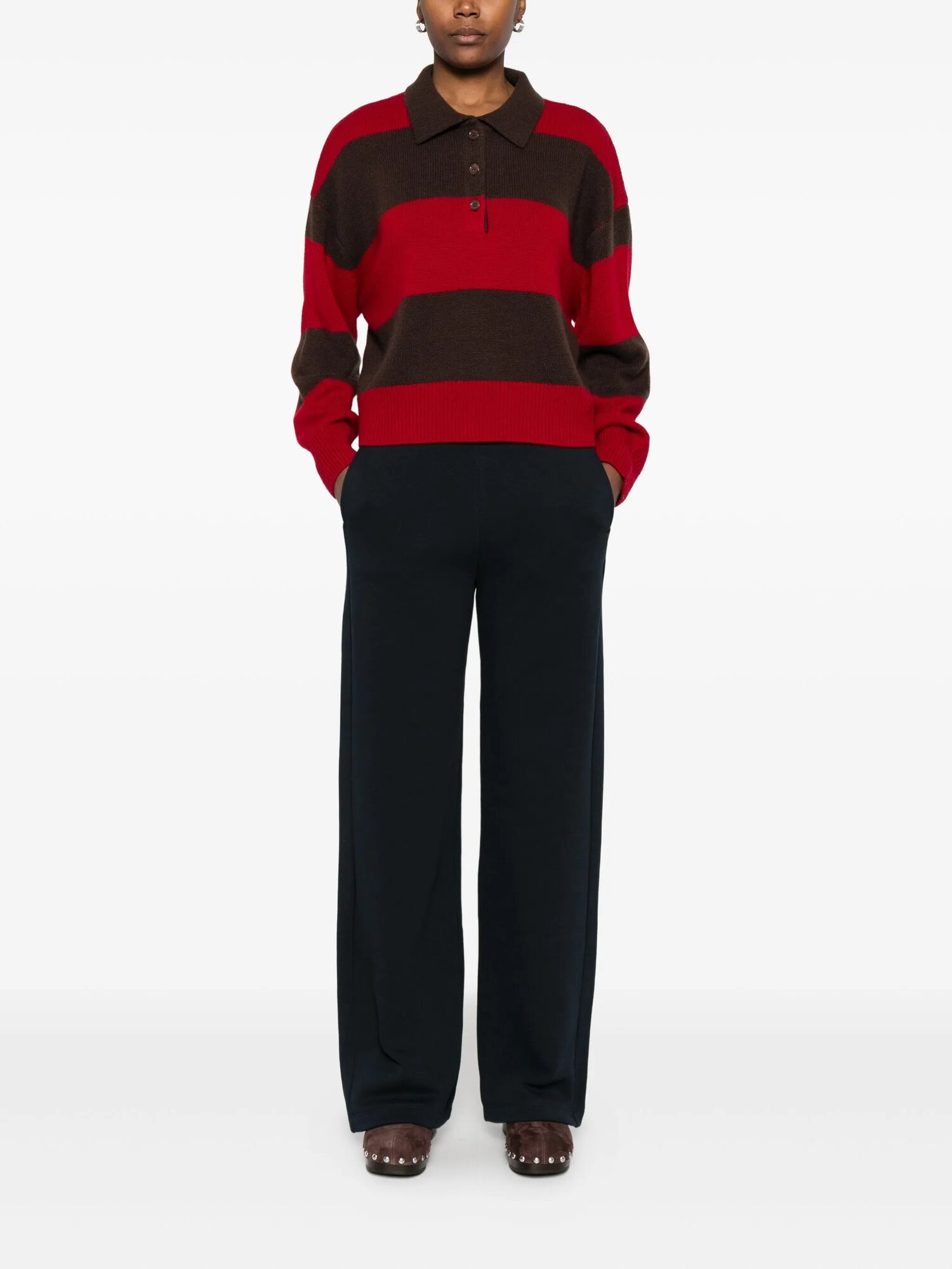Брюки классические Max Mara, размер L, темно-синий — фото 1