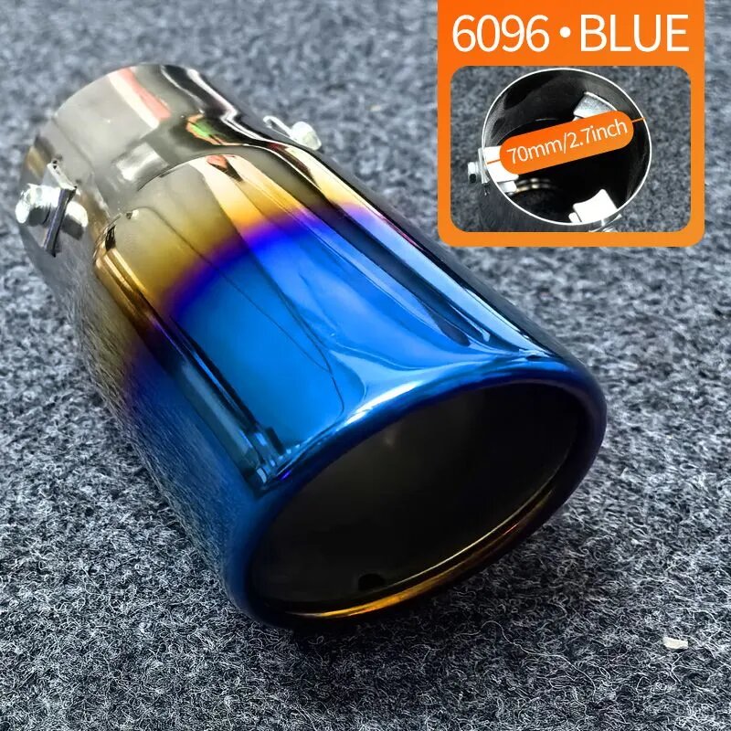 Глушитель, диаметр 67 мм арт.6096 blue 70mm