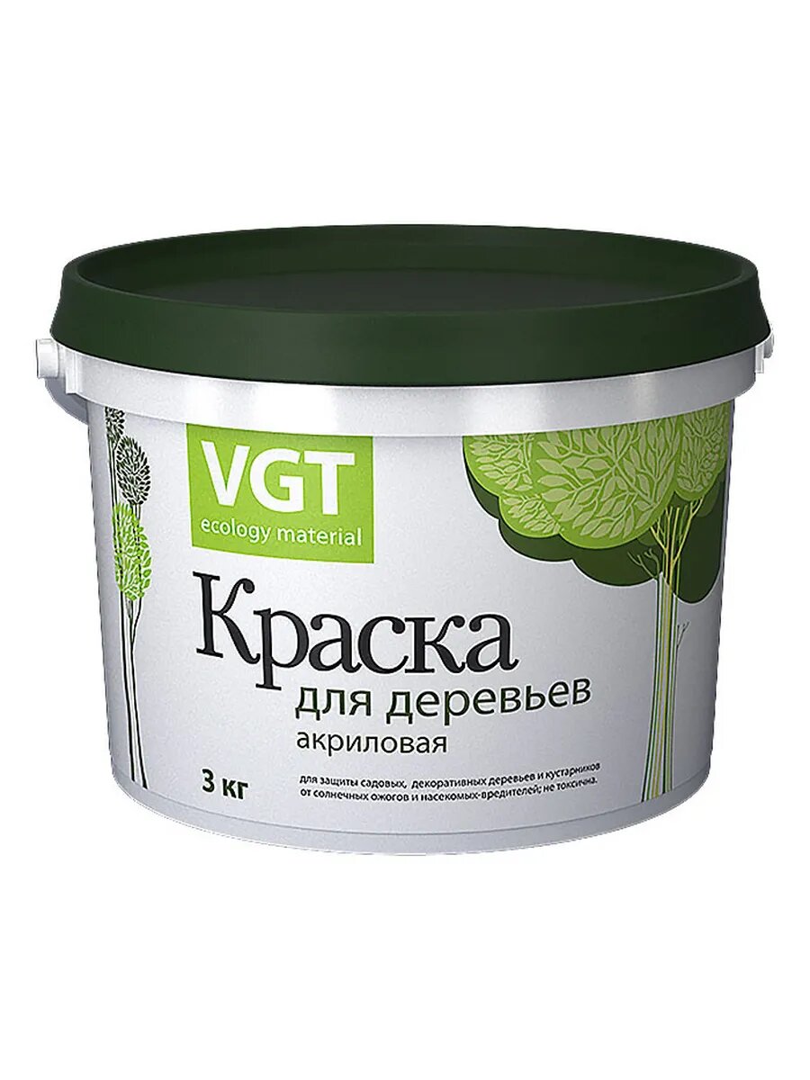 ВД-АК-1180 краска для садовых деревьев акриловая, мат. 7кг