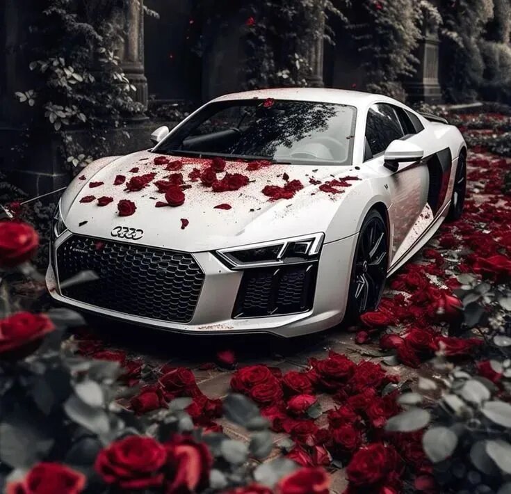 Алмазная Мозаика "Ауди Автомобили", Круглые Бриллианты И Стразы, 40х50 См
