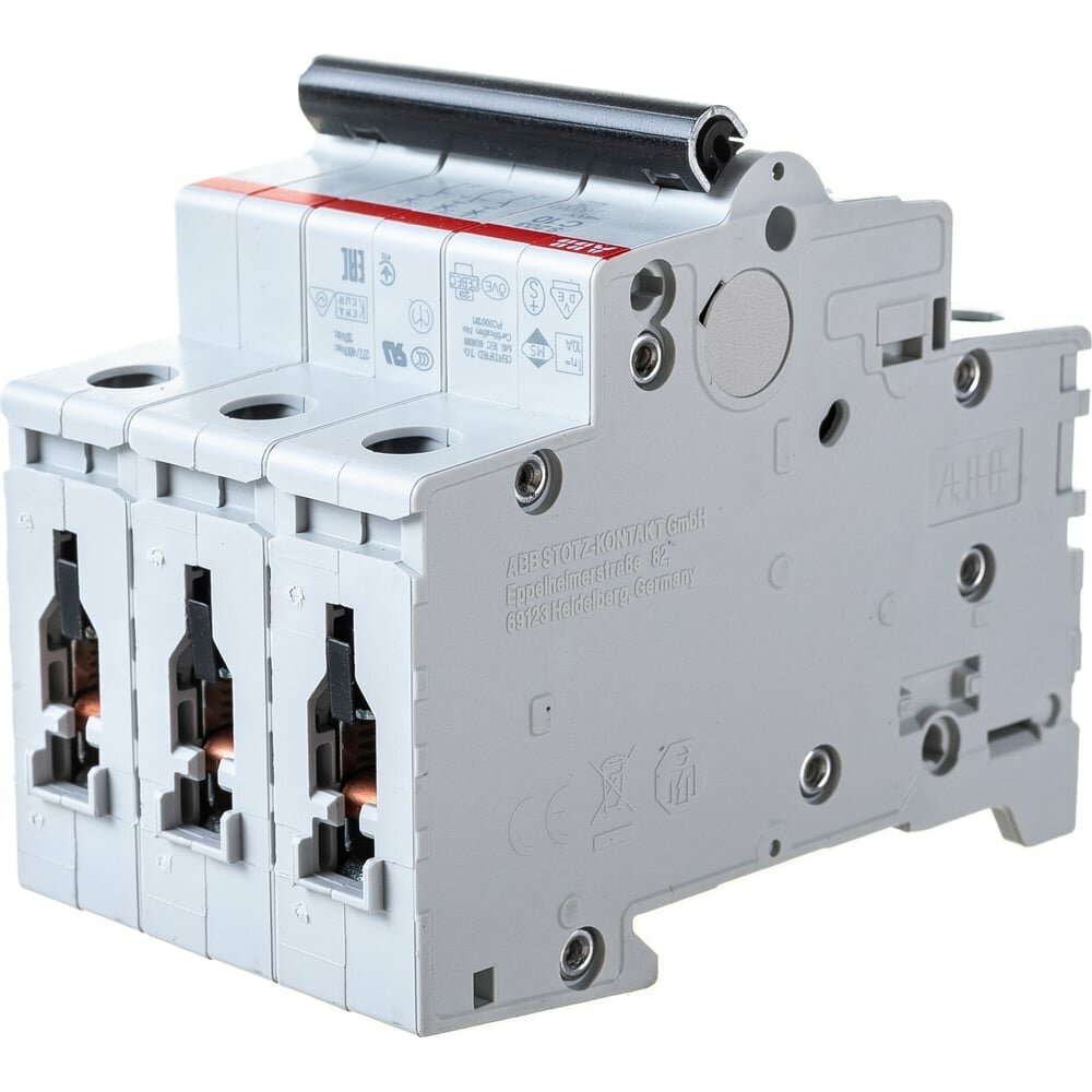 Автоматический модульный выключатель ABB 3п C S203 6кА 10А 2CDS253001R0104