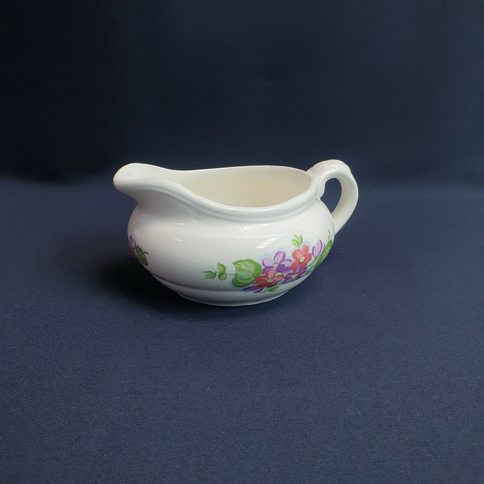 Соусник Конаково, фарфор деколь 0.35 л скол, винтаж СССР