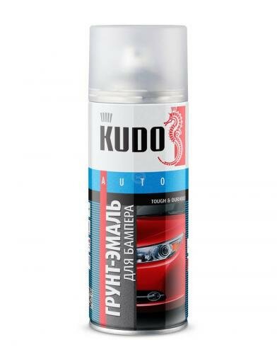 Грунт-эмаль для бампера акриловая черная 520мл kudo ku-6202 Kudo KU6202