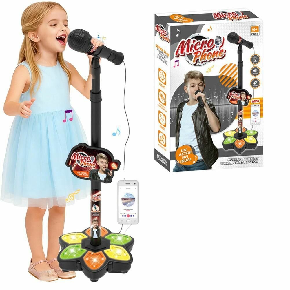 Детский микрофон на стойке Шоу / детские музыкальные инструменты