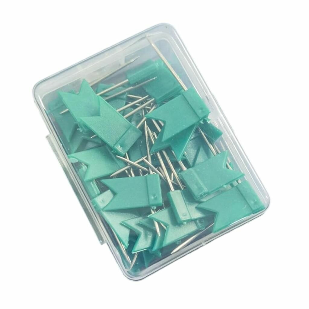 50 шт цветные кнопки для офиса и школы, Зеленый