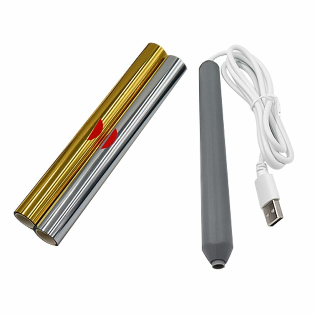 Набор Ручек С Фольгой Для Горячего Тиснения USB-Подключением, Золотая Фольга