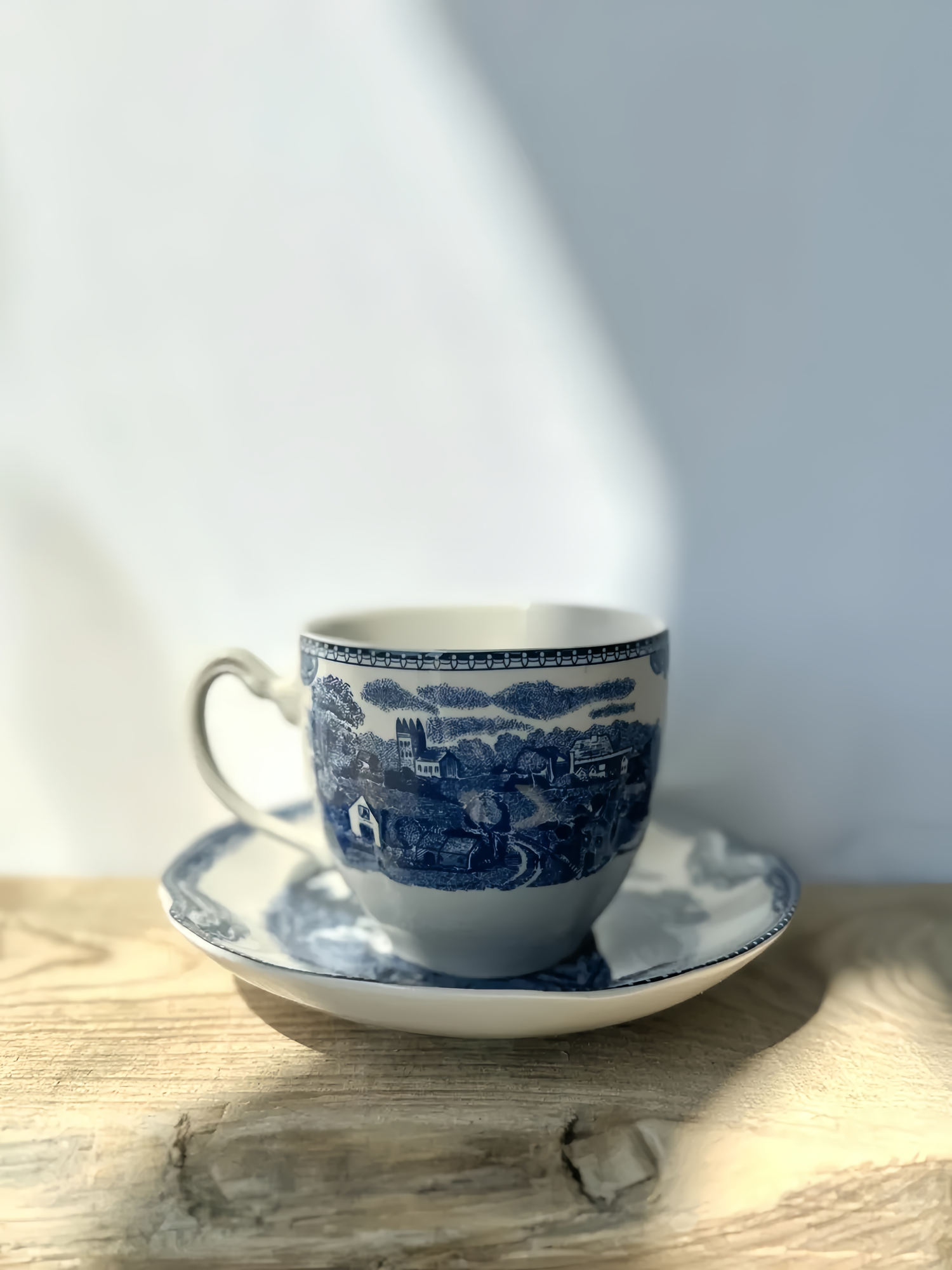 Чайная пара ZARA HOME "В списках. Все, что я люблю!", фарфор, 200мл, синяя