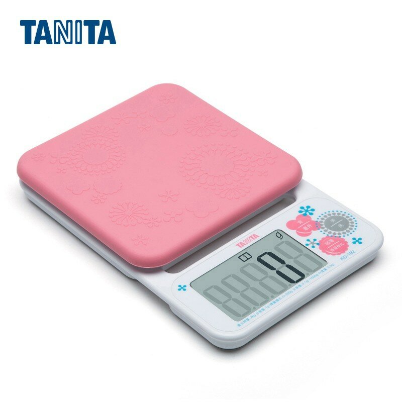TANITA KD-192 цифровые кухонные весы с точностью 0.1 г, компактные электронные весы, розовый цвет для домашнего