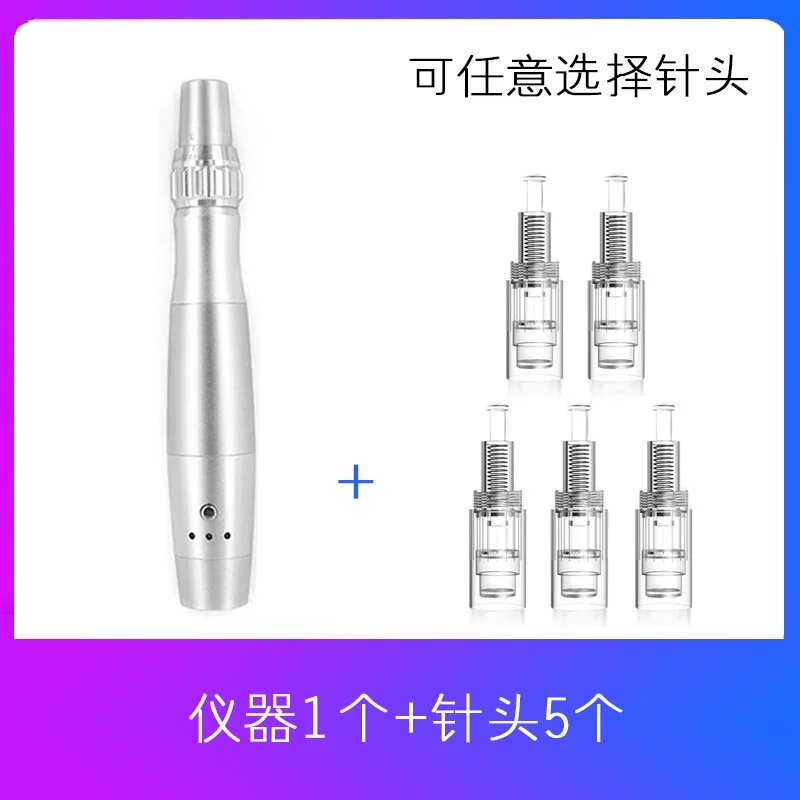 Электрический мезодермальный микроигольчатый интродьюсер MTS, микрокристаллическая ручка для салона красоты, ручка для роста волос, домашнего использования, неглубокий интродьюсер