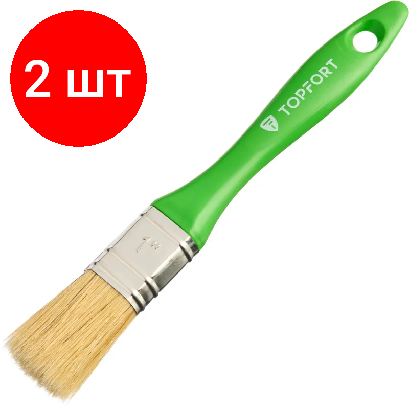 Комплект 2 штук, Кисть плоская универсальная TOPFORT Uni 25х15