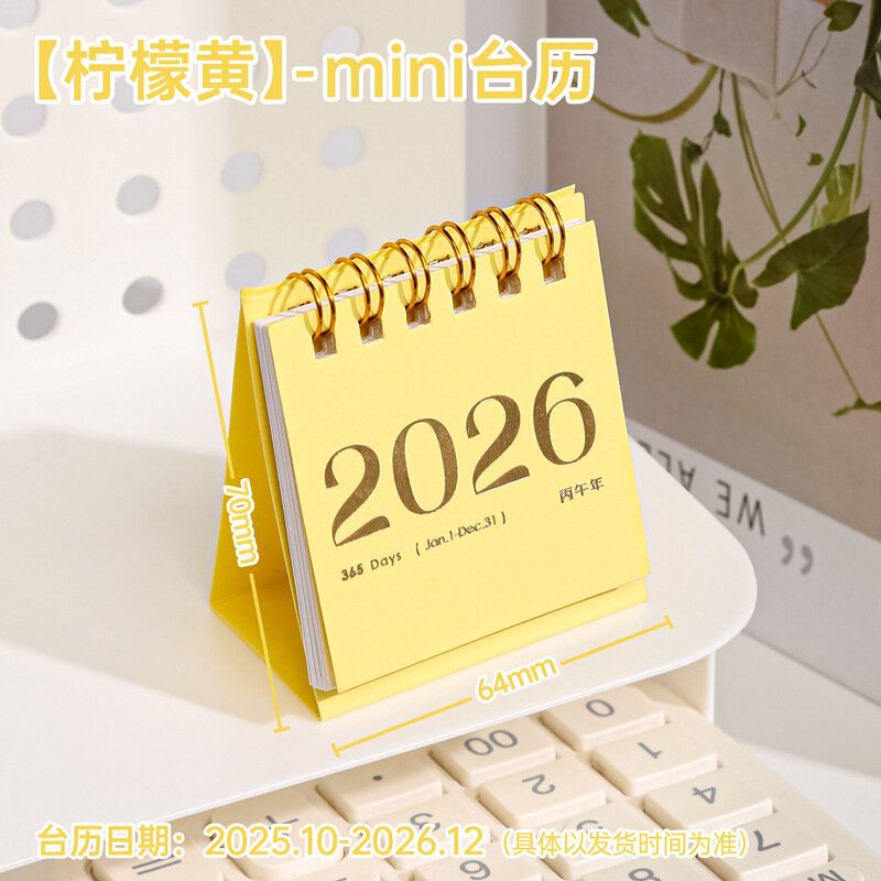 Мини-календарь True Color, новый милый креативный настольный календарь, простой настольный декор, офисный планировщик