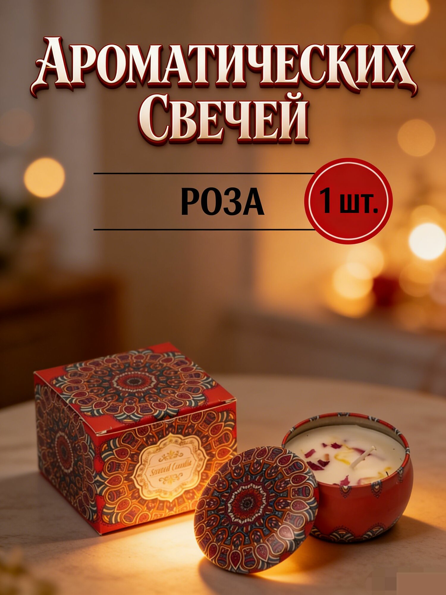 Свечи ароматические подарочный набор для женщин, подарок на день рождения женщине, девушке
