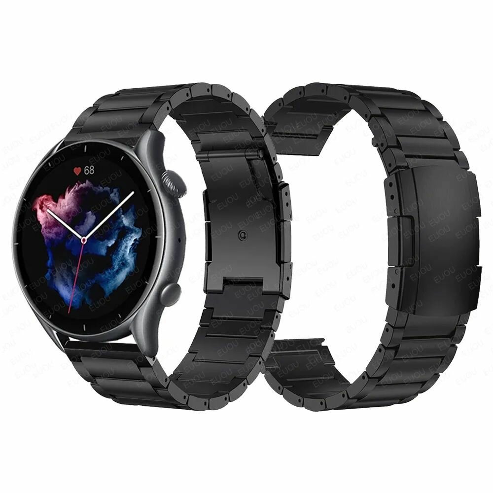 Титановый ремешок для часов HUAWEI WATCH GT5 Pro 5 4 3 46 мм Watch4 Pro Runner Amazfit GTR 4 GTR3 металлический браслет