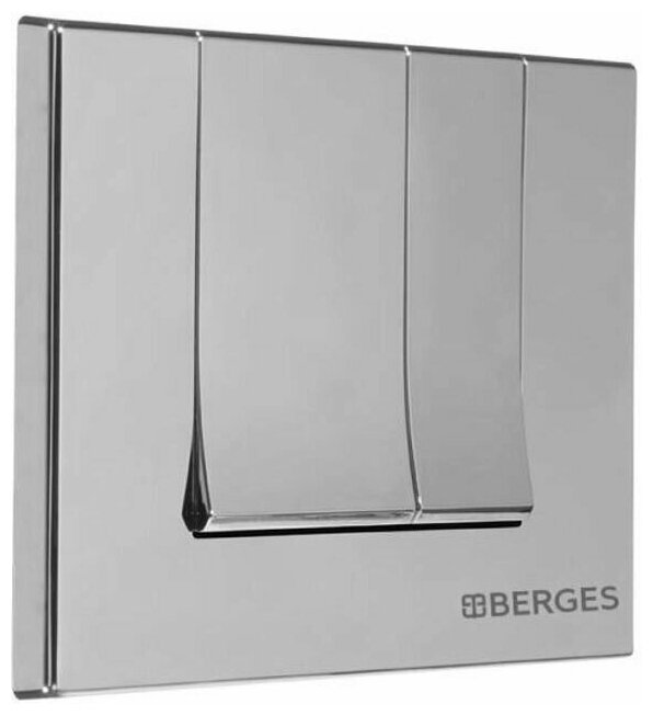 Кнопка для инсталляции BERGES NOVUM S2 040042 матовый хром, Механическое управление