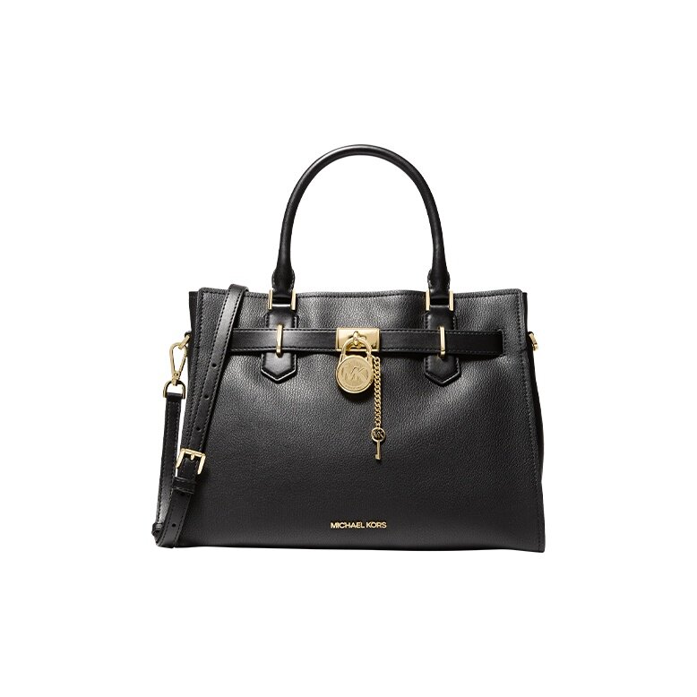 Сумка MICHAEL KORS HAMILTON, фактура матовая, черный — фото 1