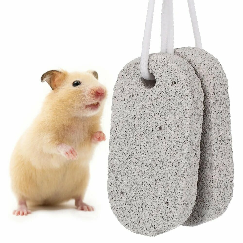 Минеральный Гринд-Камень Для Зубов 2 Штуки, Из Кальция, Для Маленьких Питомцев