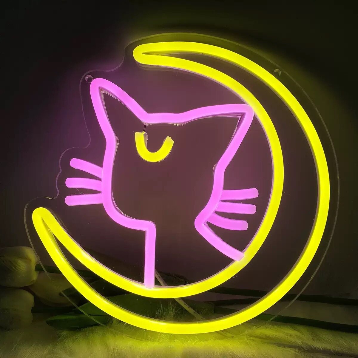 Светодиодная неоновая лампа Amazon, светящаяся лампа для детской комнаты, декоративная лампа для атмосферы, ночник