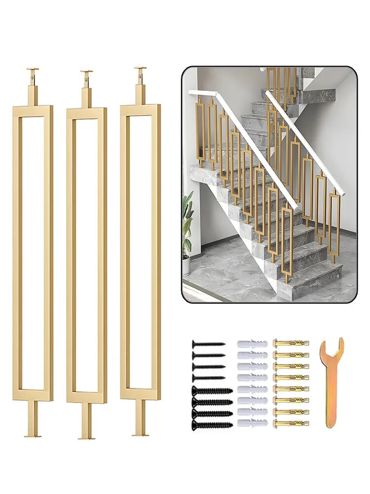 U-образные лестничные ограждения 850/950/1000 мм с регулируемым верхним кронштейном для перил, крыльца, террасы и уличных ступеней