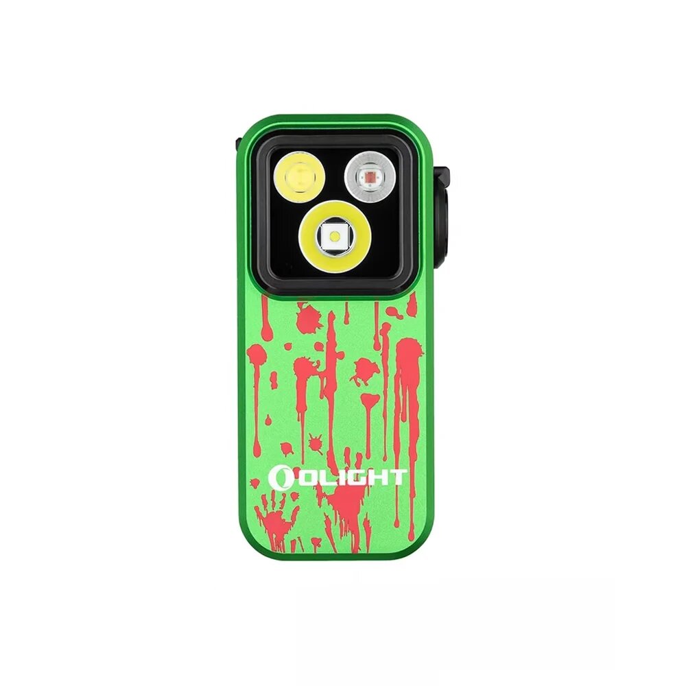 Фонарик Olight Oclip Pro Красный, Zombie Green