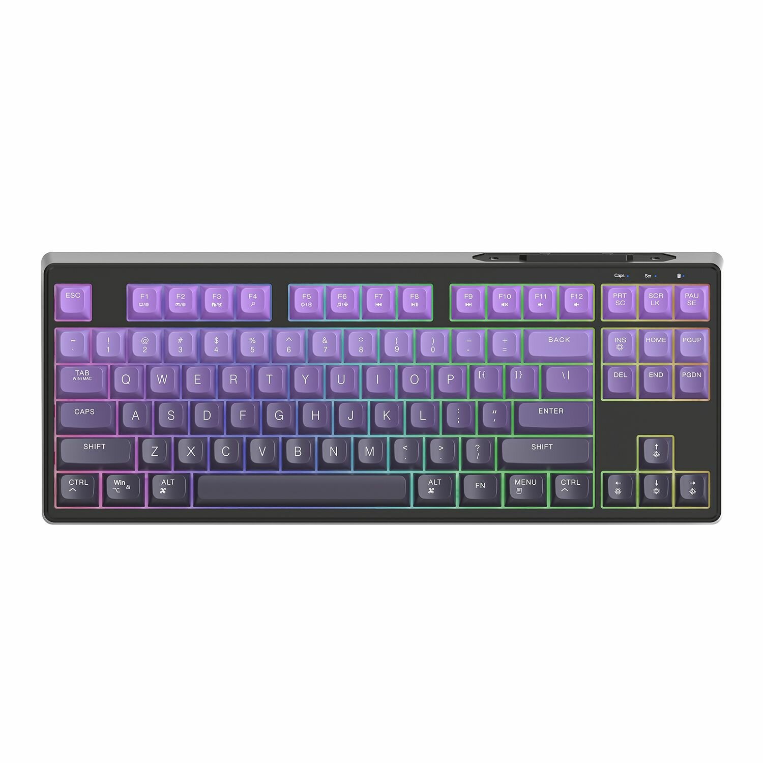 Беспроводная игровая клавиатура ATTACK SHARK FREEWOLF M87 80%, TKL LED Rechargeable Mechanical Feeling SA PBT