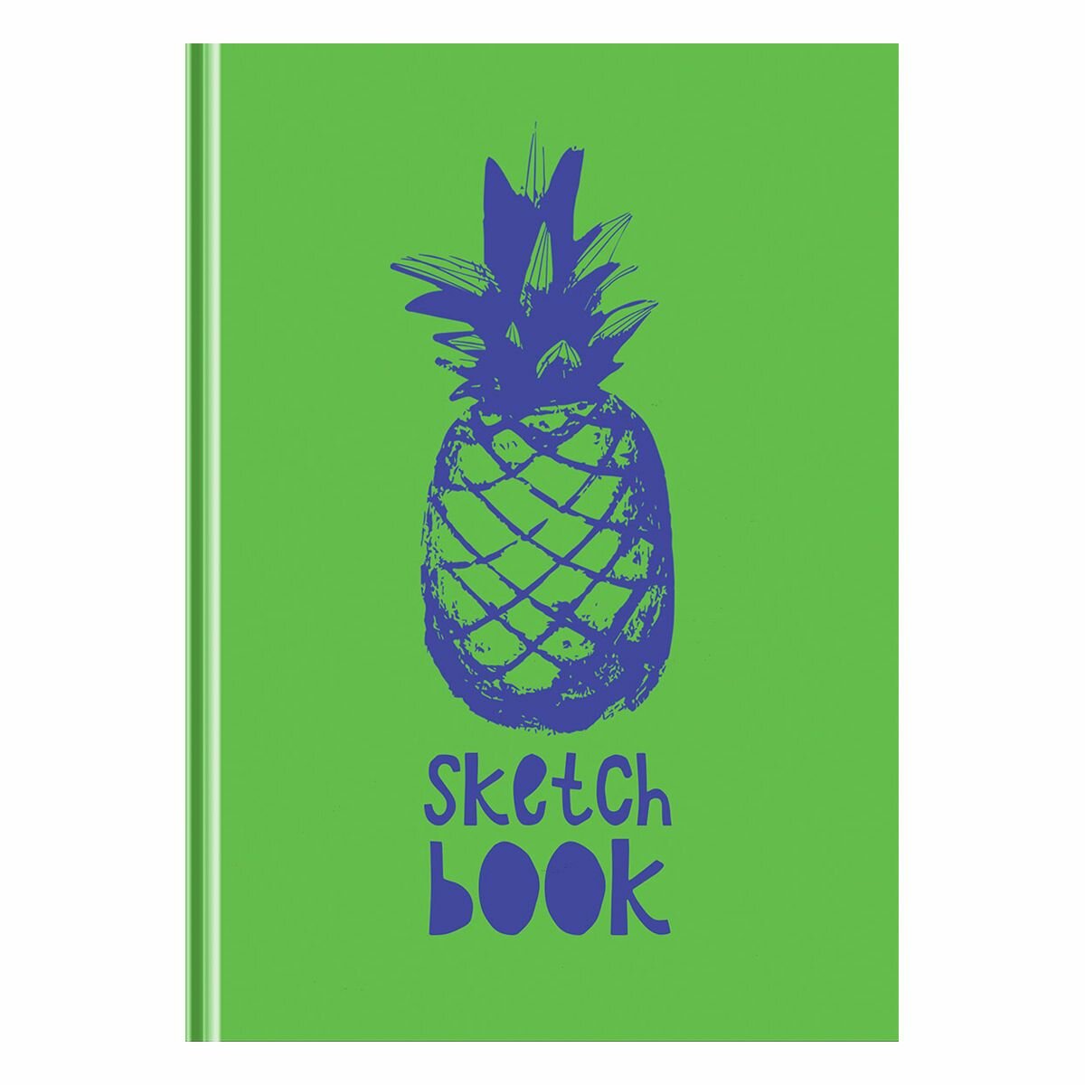 4 шт. Скетчбук 100л, А5 BG "Ананас", 7БЦ, глянцевая ламинация, 100г/м2