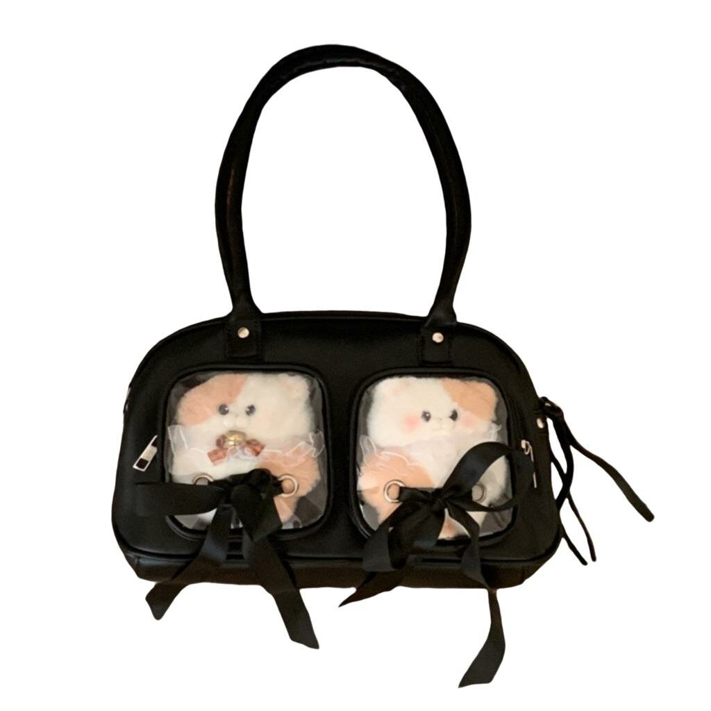 Harajuku Itabag Сумка Через Плечо С Прозрачным Карманом, Сумка-Мессенджер, Женская Сумка Ita, Сумка Через Плечо, Сумка-ранец для Женщин
