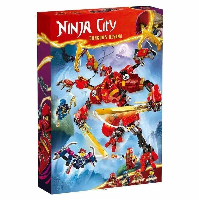 Конструктор Ninjago 71812 Kais Ninja Climber Mech Робот ниндзя альпинист Кая Сборка строительных блоков