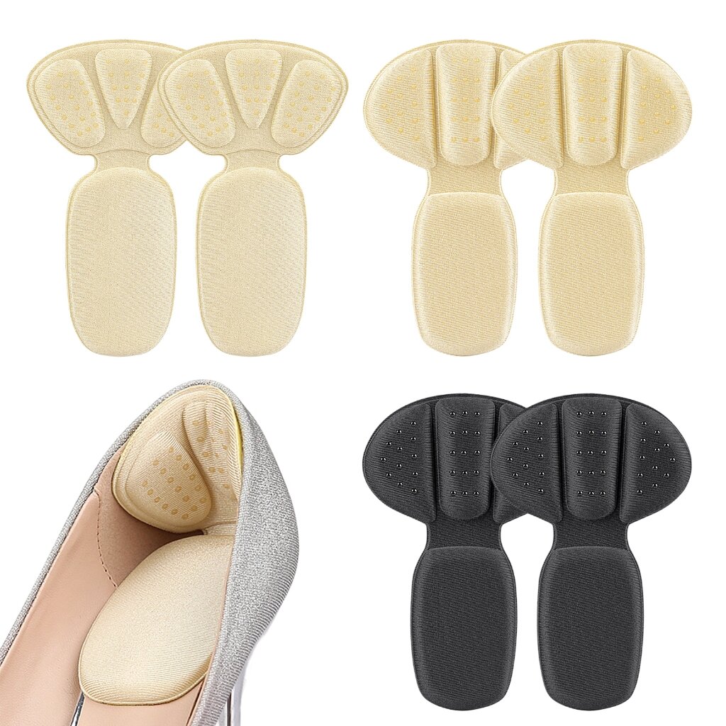 3 Пары Утолщенных Накладок на пятку Противоскользящие Регулируемые Вставки для обуви на Высоком Каблуке Удобные Подушечки Предотвращают Появление Волдырей